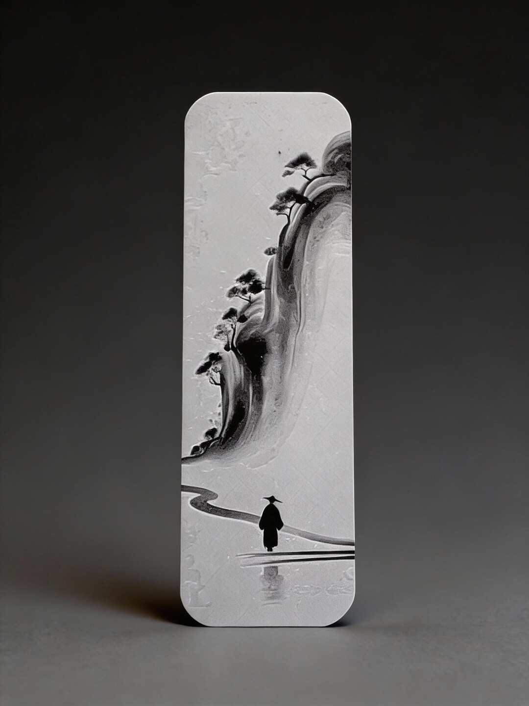 Alone in the Fog – Black & White Hueforge 3d-printed Bookmark ...