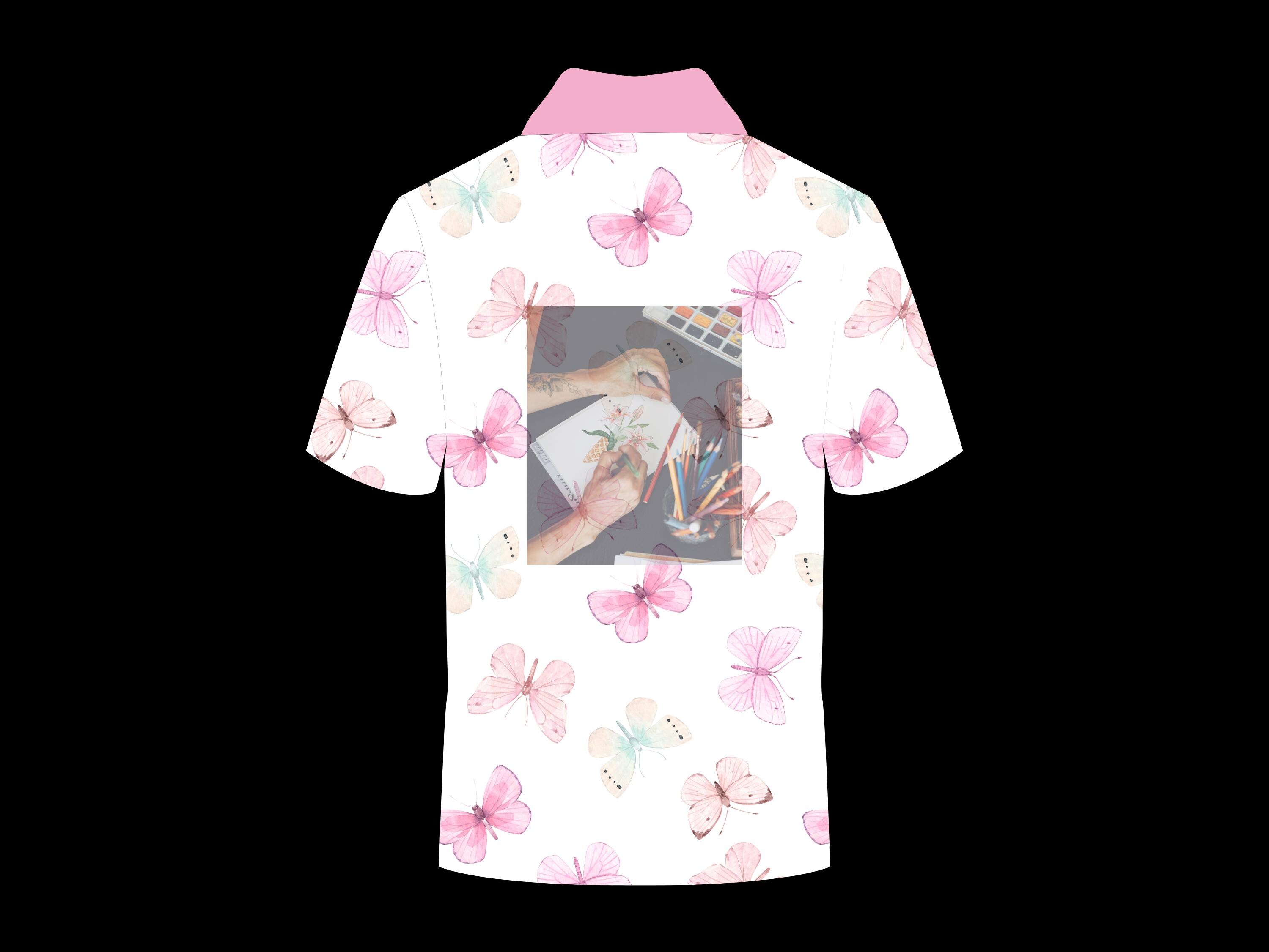 Canva Polo T-shirt |AOP Drag-and-drop Clothing Frame Templates for Etsy ...