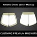 Editable Athletic Shorts Vector Mockup | Customizable Gym Activewear ...