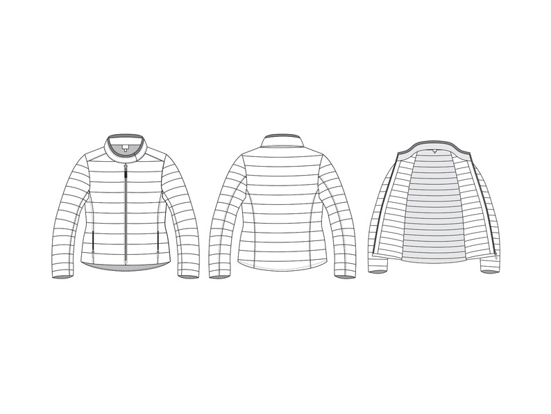 Windbreaker Jacket Vector Mockup: Editable Outerwear Template(ai,png ...
