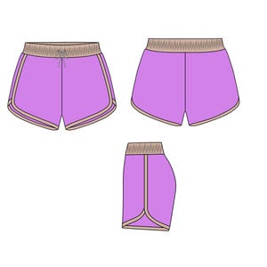 Editable Athletic Shorts Vector Mockup | Customizable Gym Activewear ...