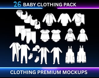 Baby Bib Vector Mockup Infant Bib Tech Drawing Tech Pack Template ...