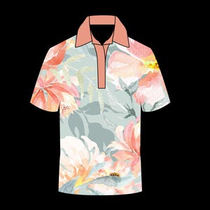 Canva Polo T-shirt |AOP Drag-and-drop Clothing Frame Templates for Etsy ...