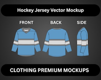 Mesh Hockey Jersey Vector Mockup Streetwear Mesh Hockey Jersey Tech ...