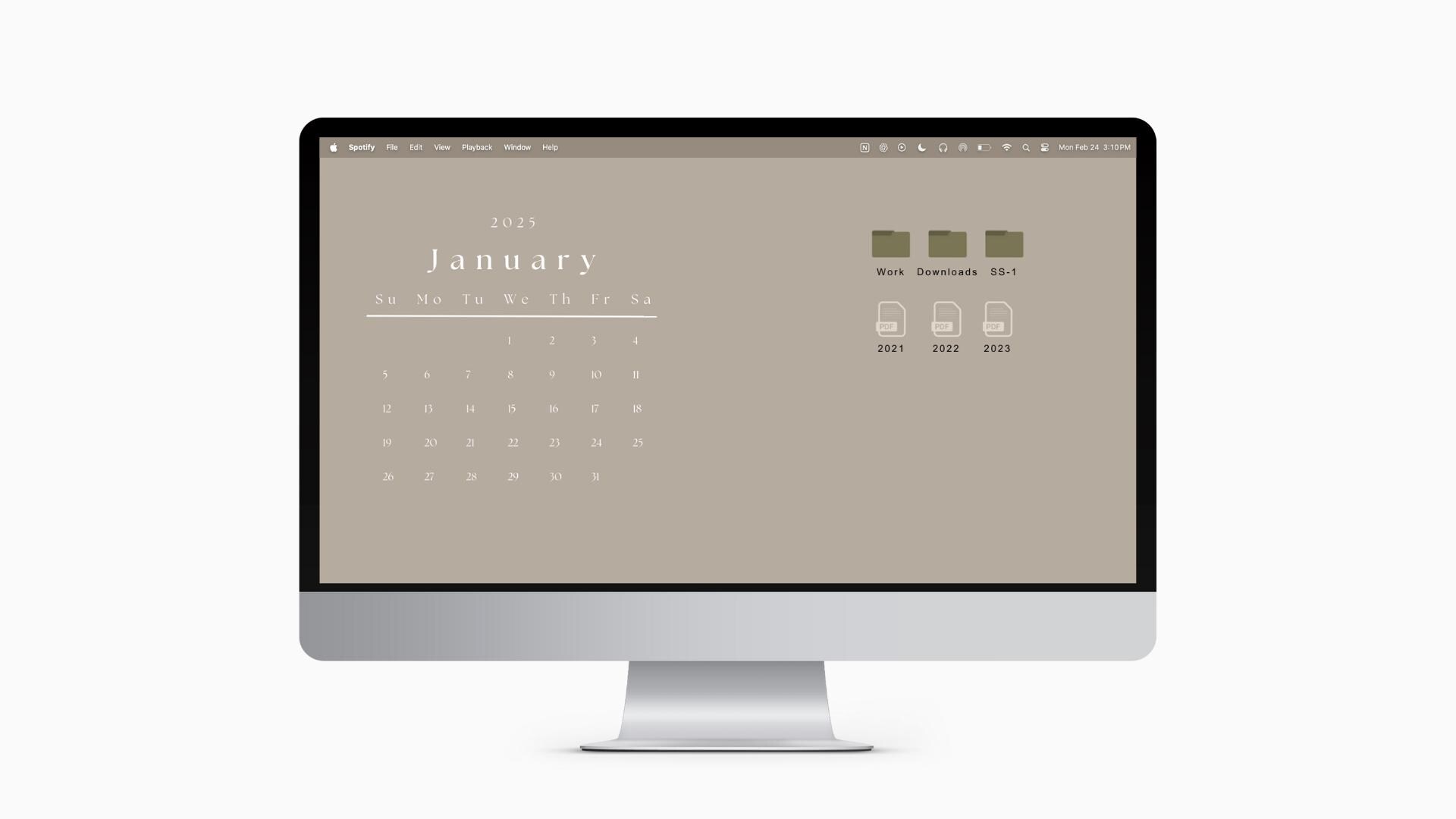 Aesthetic Desktop Icons, Wallpapers | Minimalist Folder Icons for Mac ...