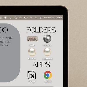 Vintage Aesthetic Desktop Icons | PNG, Goodnotes Stickers (digital ...