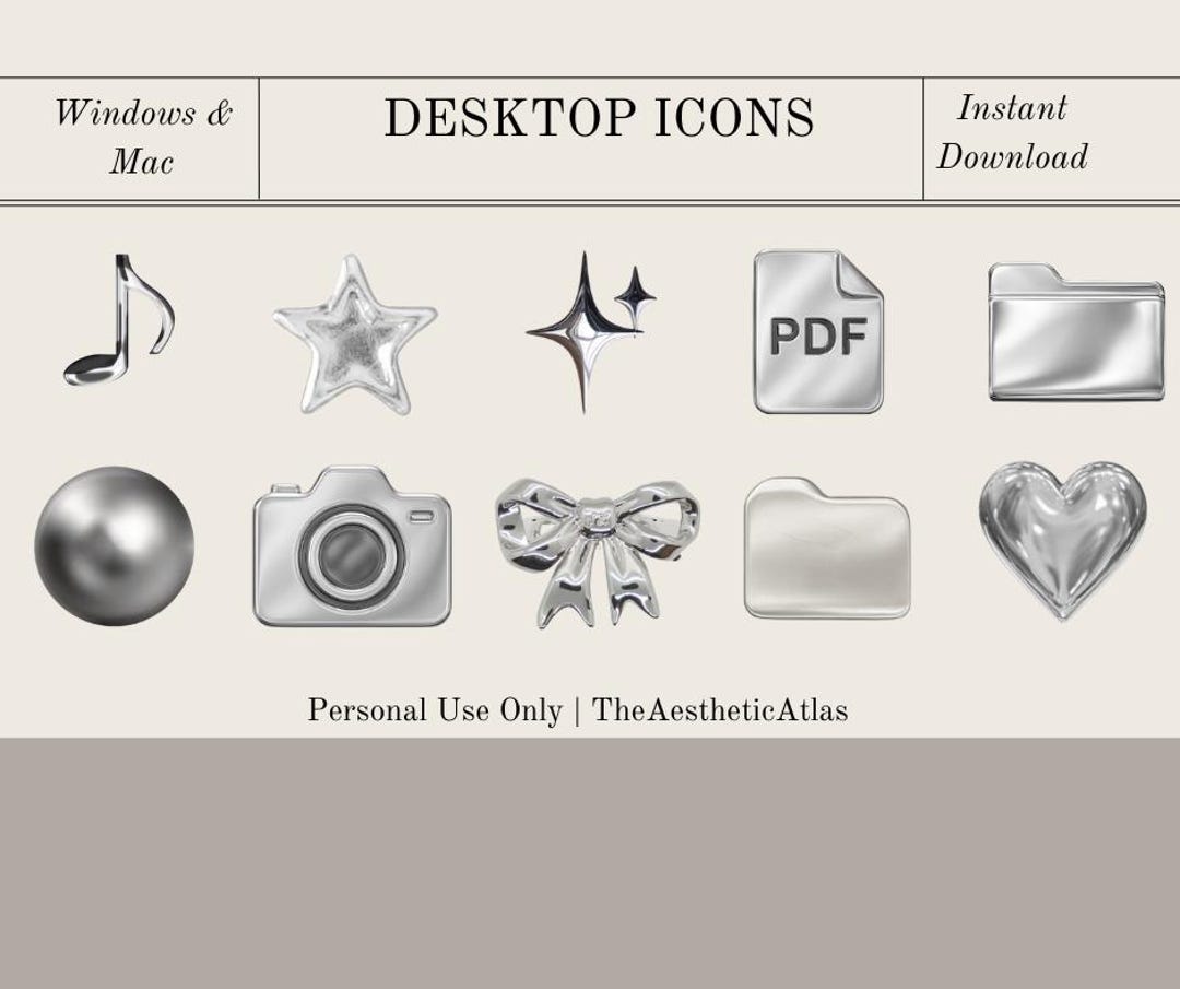 Aesthetic Chrome Icons | Custom Google Chrome Folder Icons | Minimalist ...