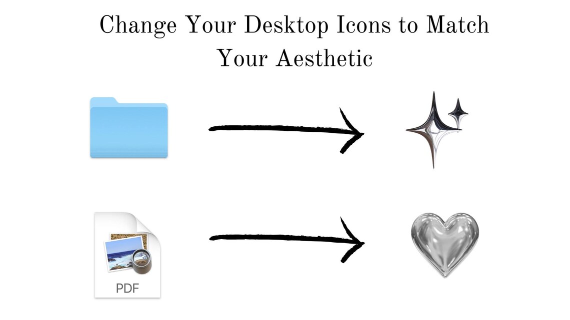 Vintage Aesthetic Desktop Icons | Retro Folder Icons for Mac & Windows ...
