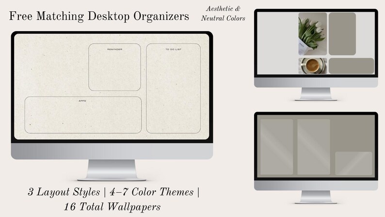 Aesthetic Desktop Icons, Wallpapers | Minimalist Folder Icons for Mac ...