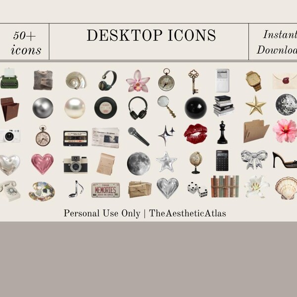 Desktop Icons - Etsy