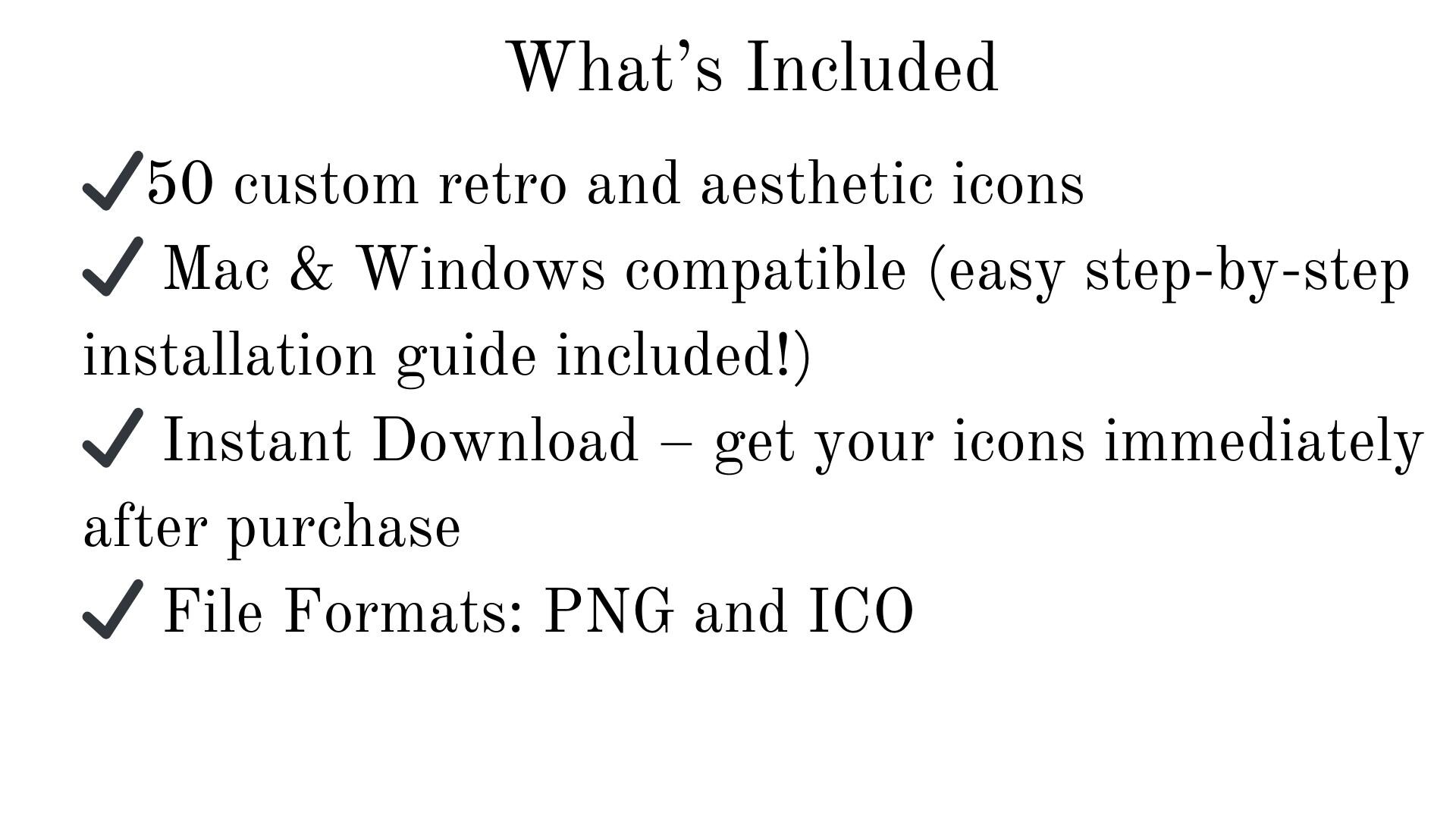Vintage Aesthetic Desktop Icons | Retro Folder Icons for Mac & Windows ...