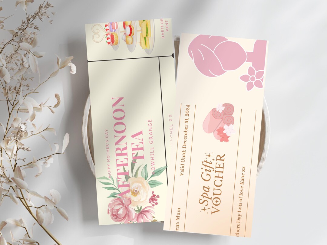 Printable Mother’s Day Gift Vouchers | Instant Digital Download ...