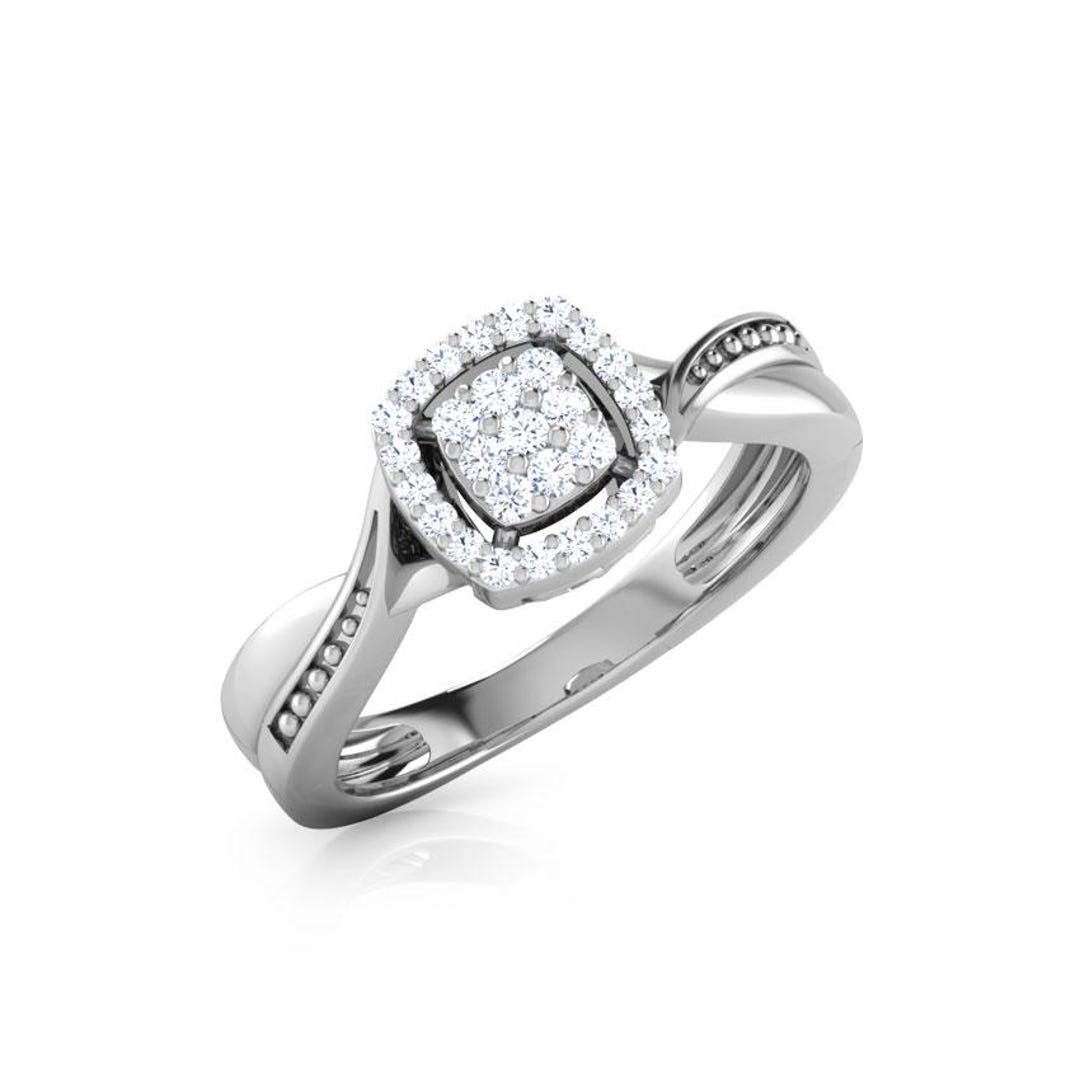 Anna Quad Diamond Ring | 14k Solid Gold Ladies Natural Diamond ...