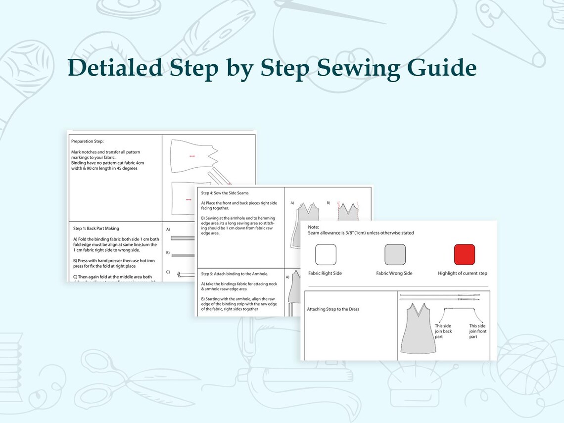 Strapless Mini Dress Sewing Pattern PDF | Tube Dress Pattern XS to XL ...