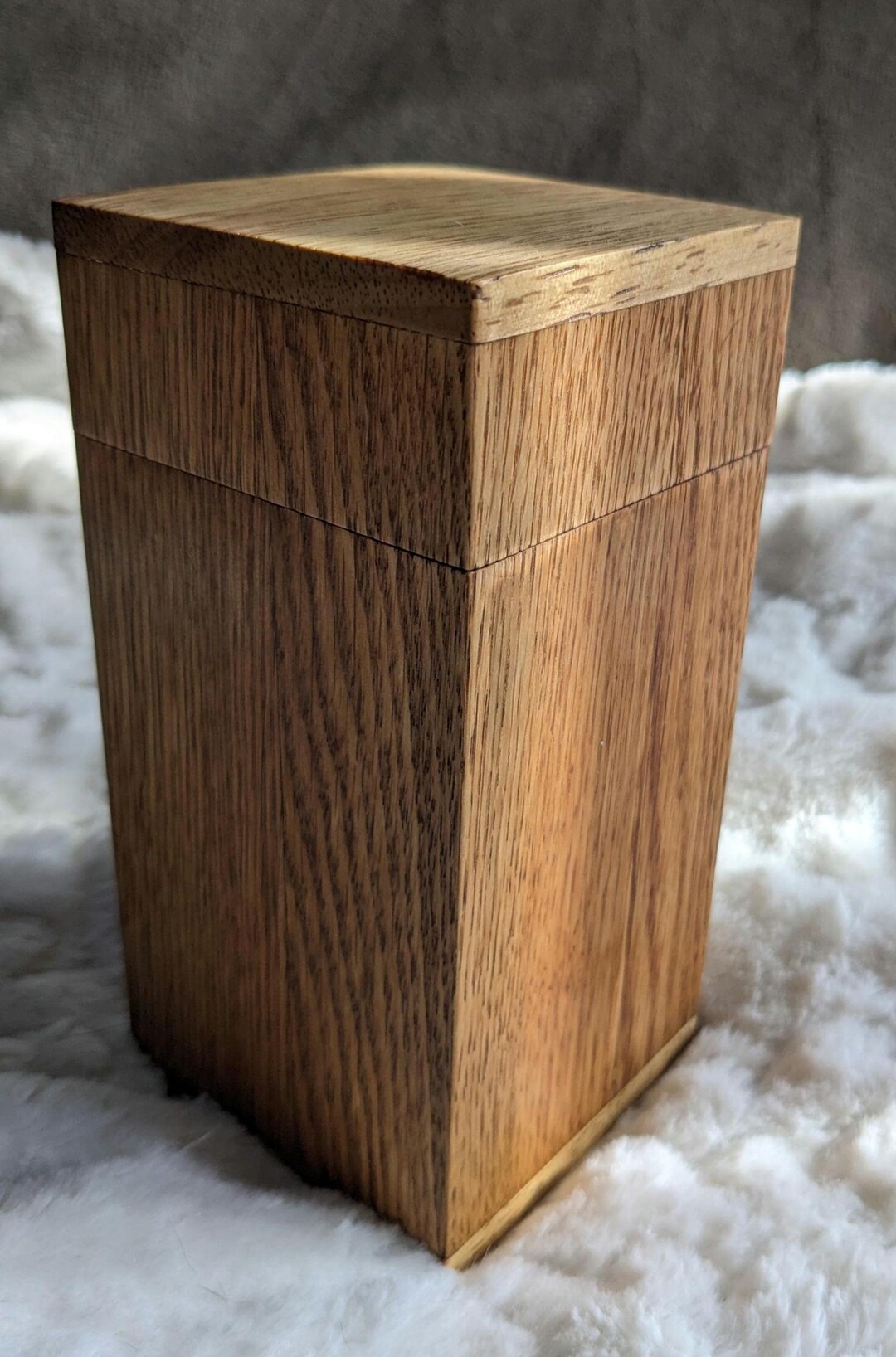 Solid White Oak Pencil Holder and Lid - Etsy