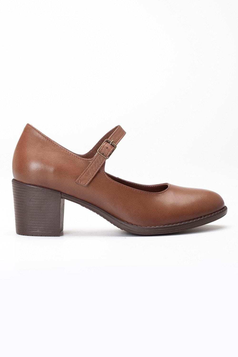 Brown Orginal Leather Mary Jane Shoes, Women Mary Janes Shoes, Women ...