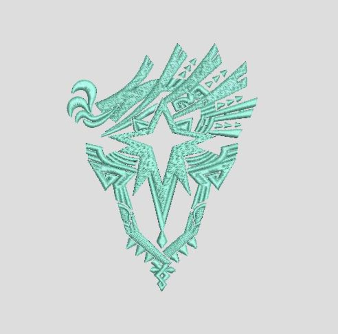 MONSTER HUNTER Embroidery Design, Monster Hunter World: Iceborne ...