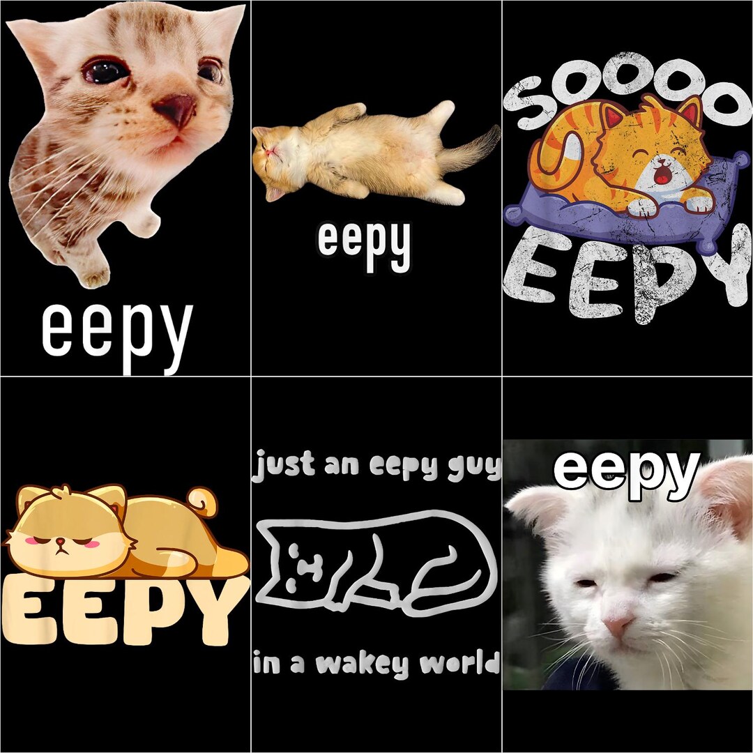 Eepy Cat PNG Bundle – Adorable and Whimsical Designs for Cat Lovers for ...