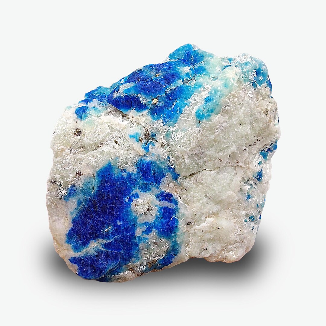 Sodalite With Pyrite Specimen: Kokcha Valley, Badakhshan, Afghanistan ...
