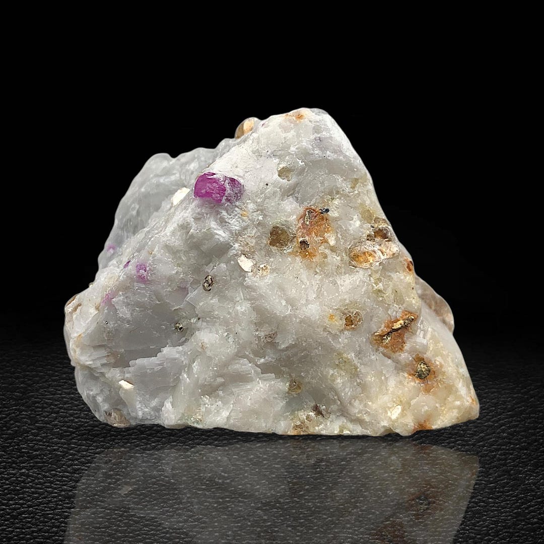 Ruby Fluorescent Crystal on Matrix Natural Mineral Specimen From ...