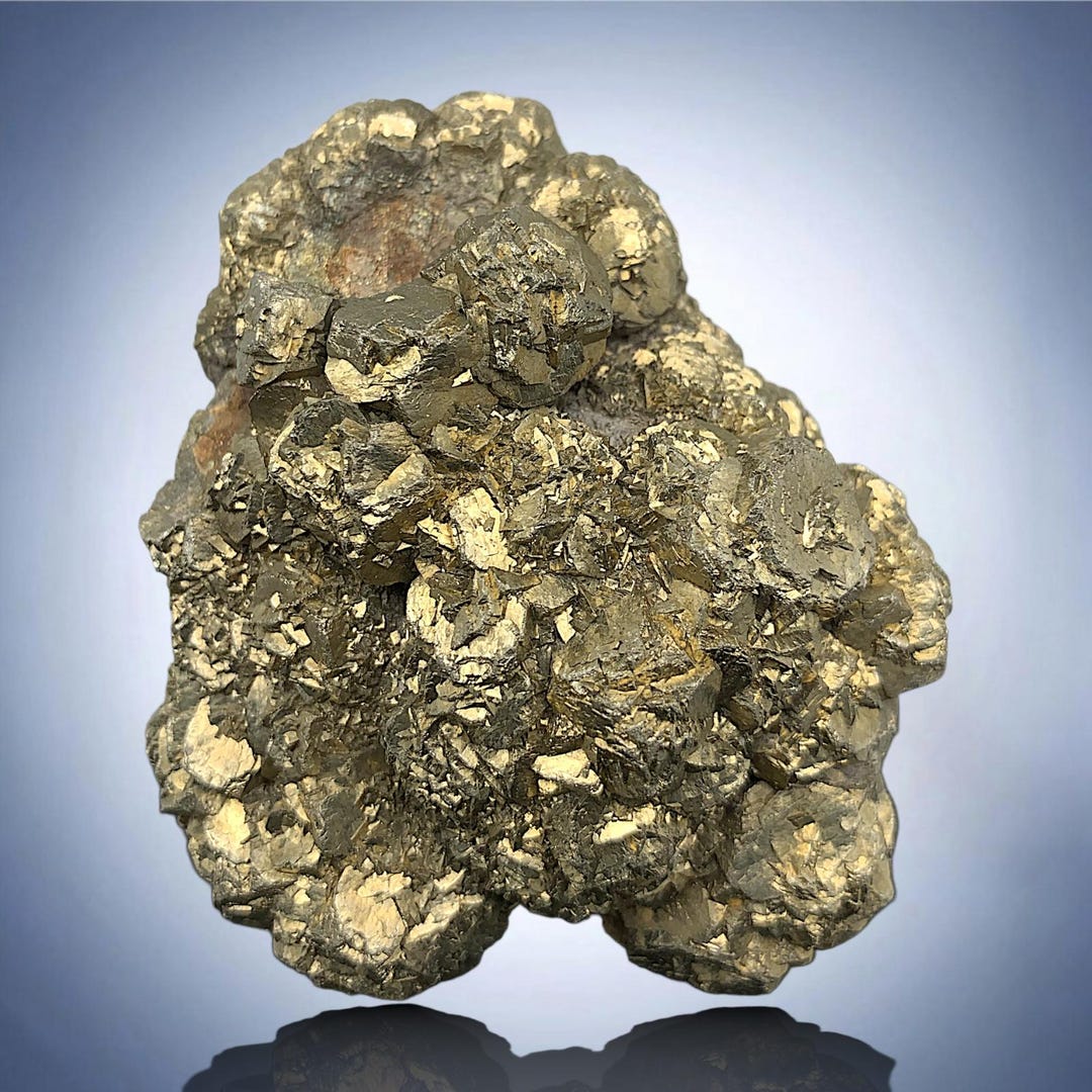 Aesthetic Rare Botryoidal Gold Pyrite Cluster Mineral Specimen From ...