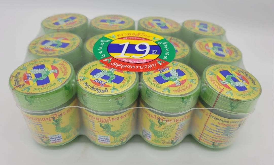 Authentic Hongthai Herbal Inhaler 12-pack | Natural Thai Aromatherapy ...