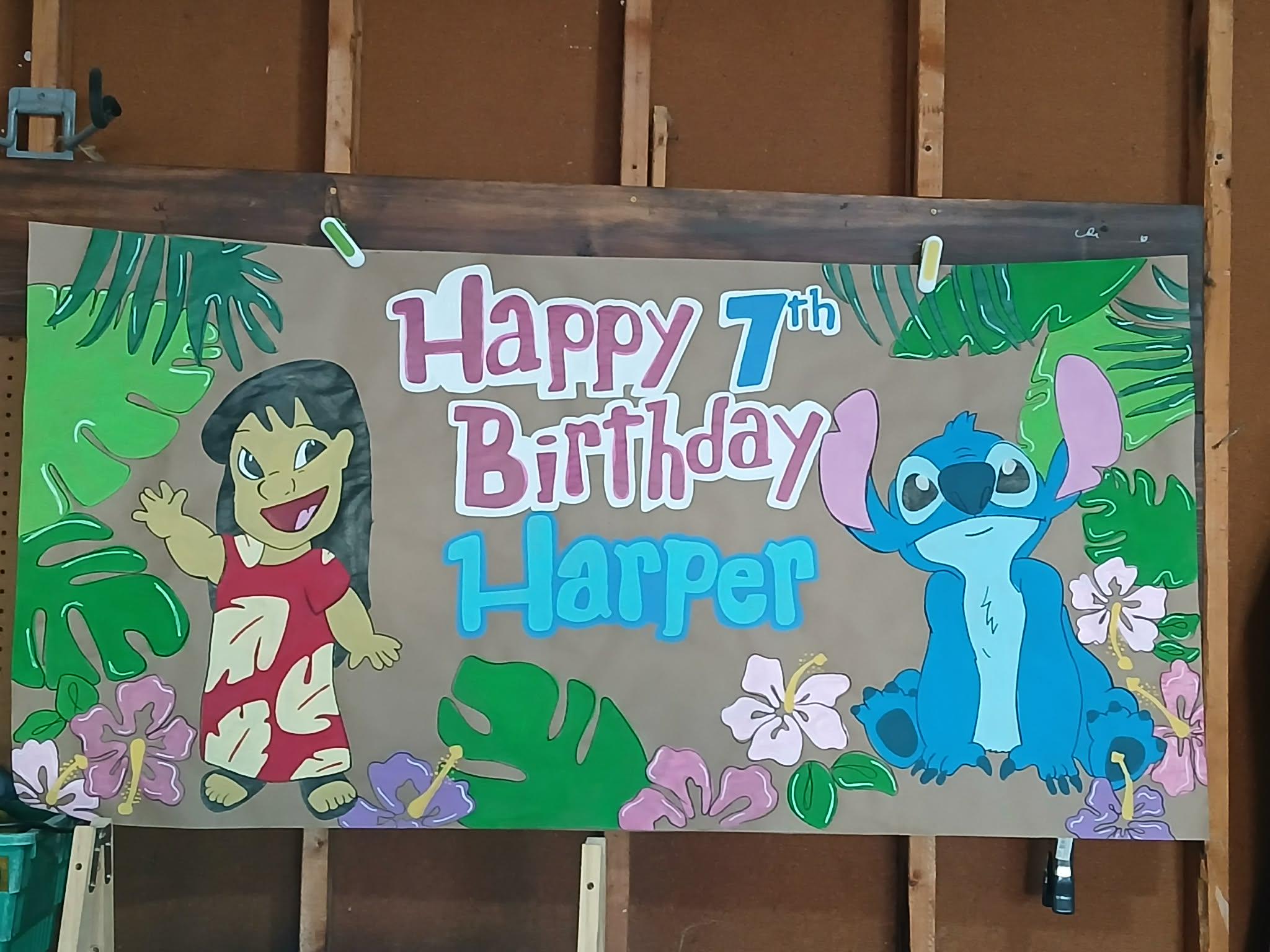 Handpainted Customizable Character Birthday Banner - Etsy
