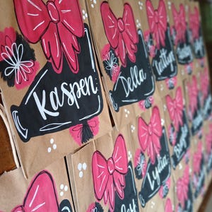 Cheer Customizable Handpainted Gift Favor Bag, Cheerleading Squad ...