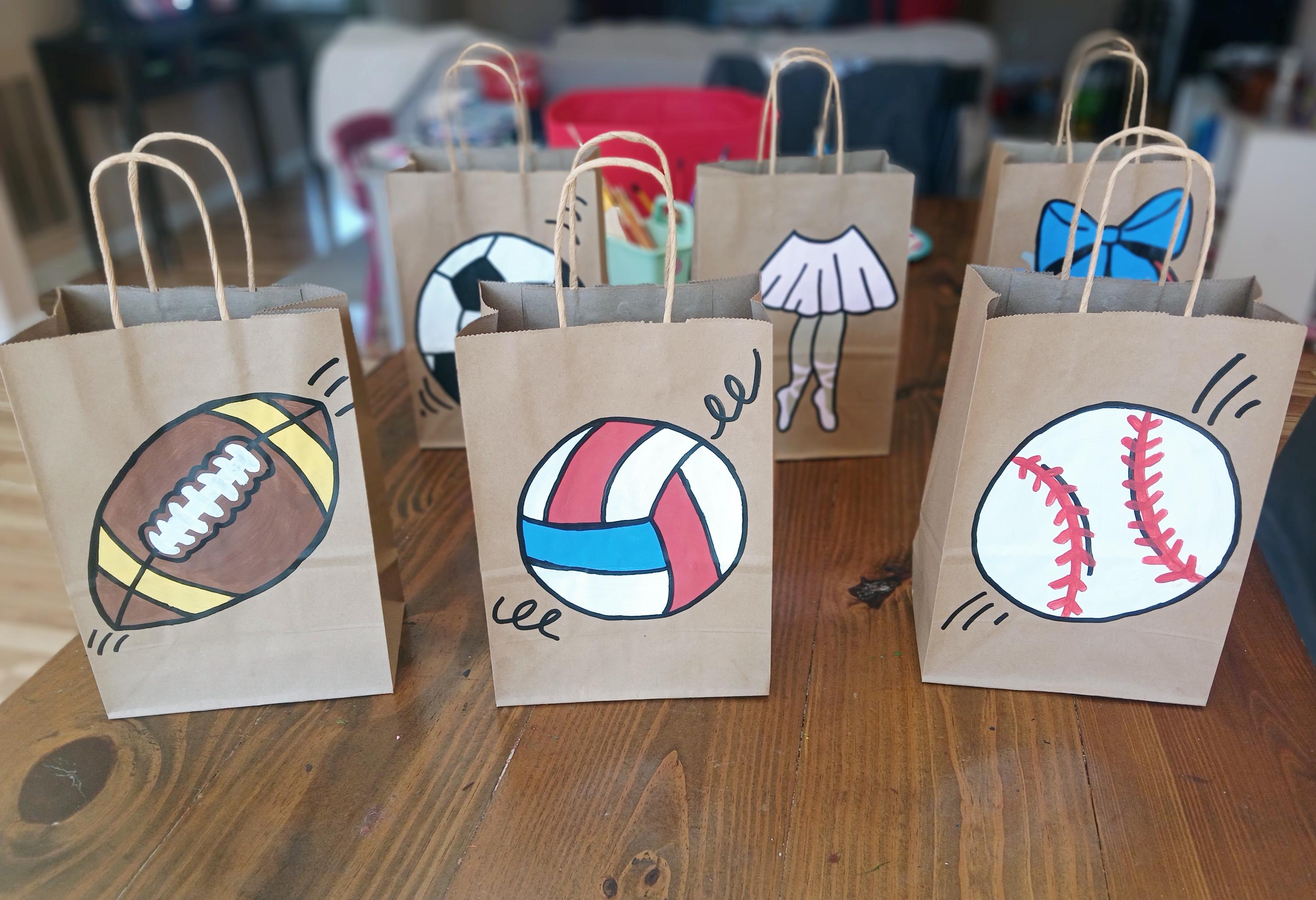 Cheer Customizable Handpainted Gift Favor Bag, Cheerleading Squad ...