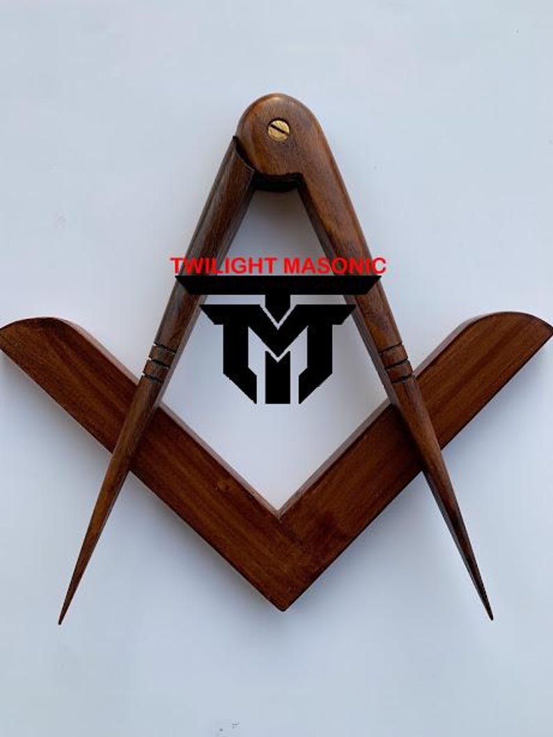 FREEMASON Masonic Set of Wooden Square & Compasses - Etsy