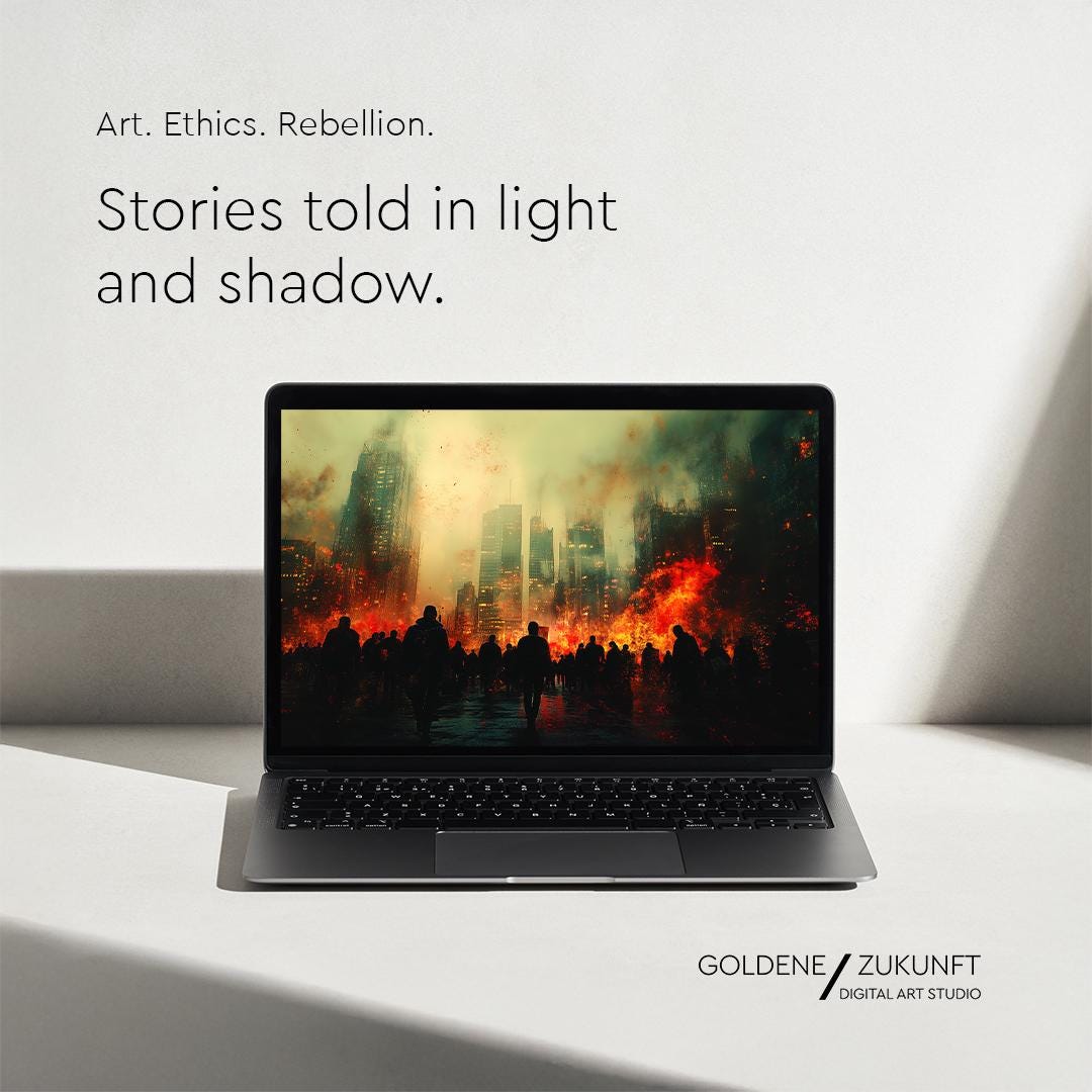 The Riot – Political / Dystopian 4K Desktop Wallpaper | Digital ...