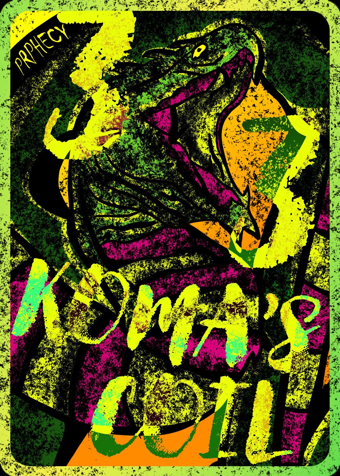 CUSTOM MTG Koma's Coil Token - Etsy