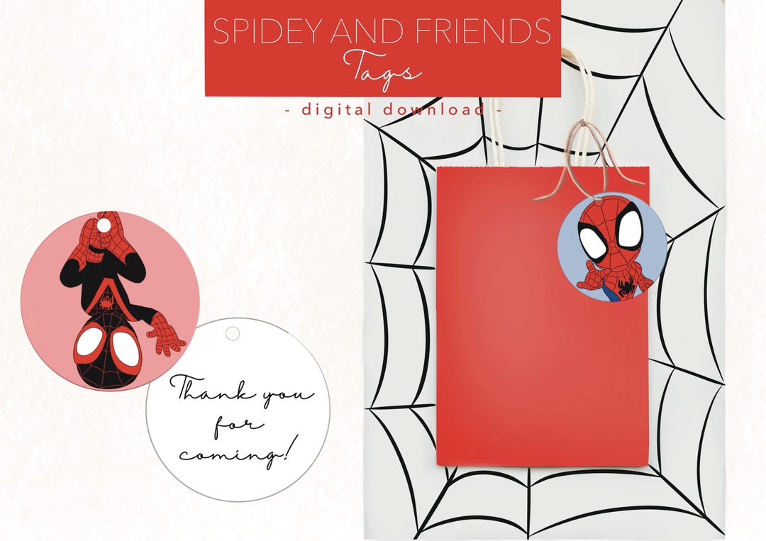 Spidey and Friends Birthday Tags | Spidey and Friends Birthday | Spidey ...