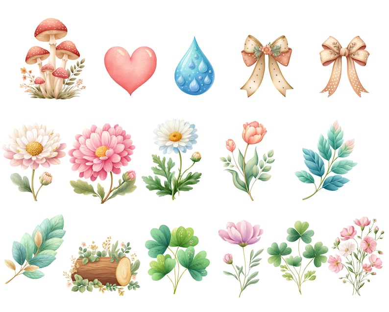 Cute Little Bugs Clipart, Insects Clipart, Spring Clip Art Bundle ...