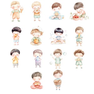 Watercolor Picnic Animals Clipart, Cute Picnic Party PNG, Basket ...
