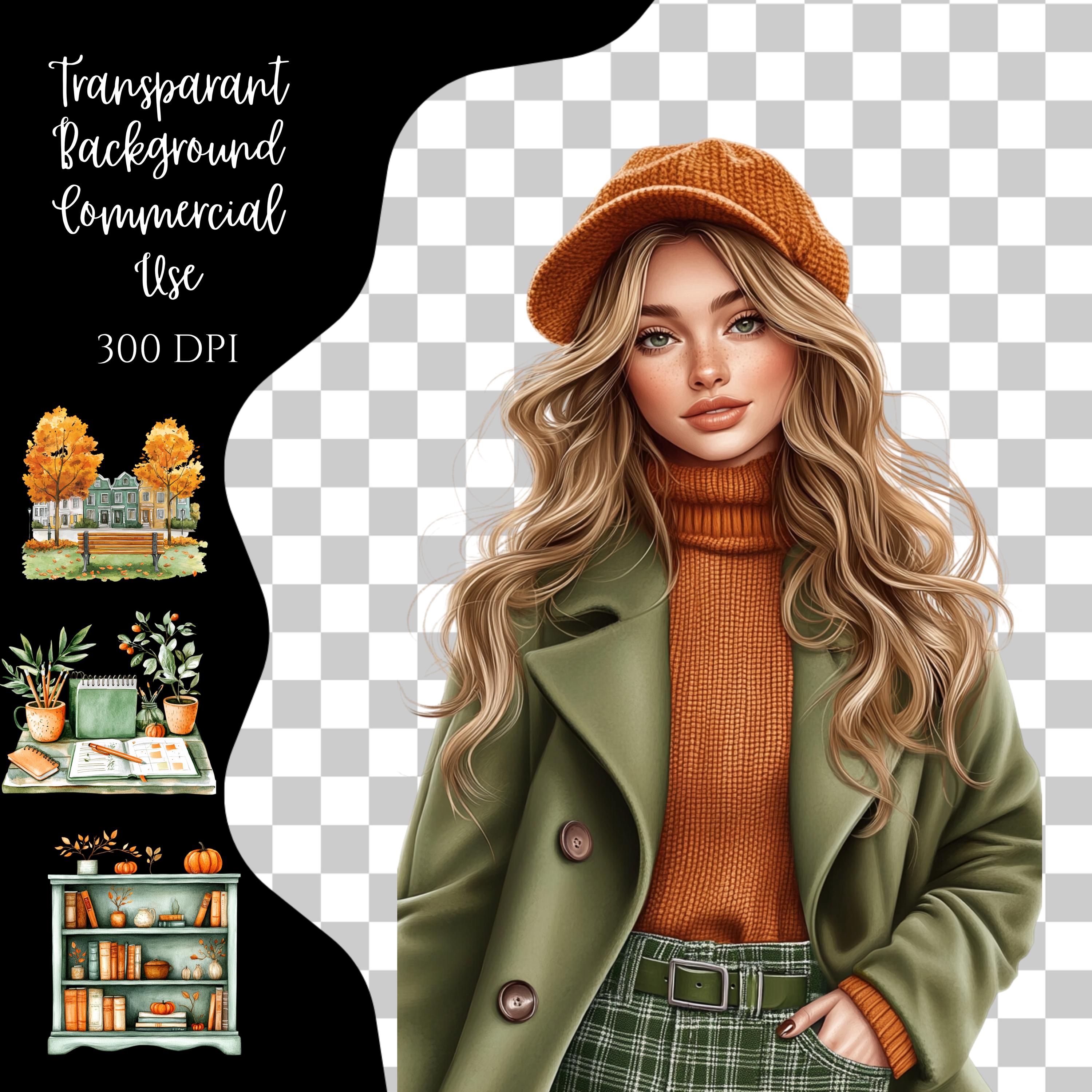 Watercolor Fall Clipart Bundle, Cozy Autumn PNG, Pumpkin & Fall Leaves ...