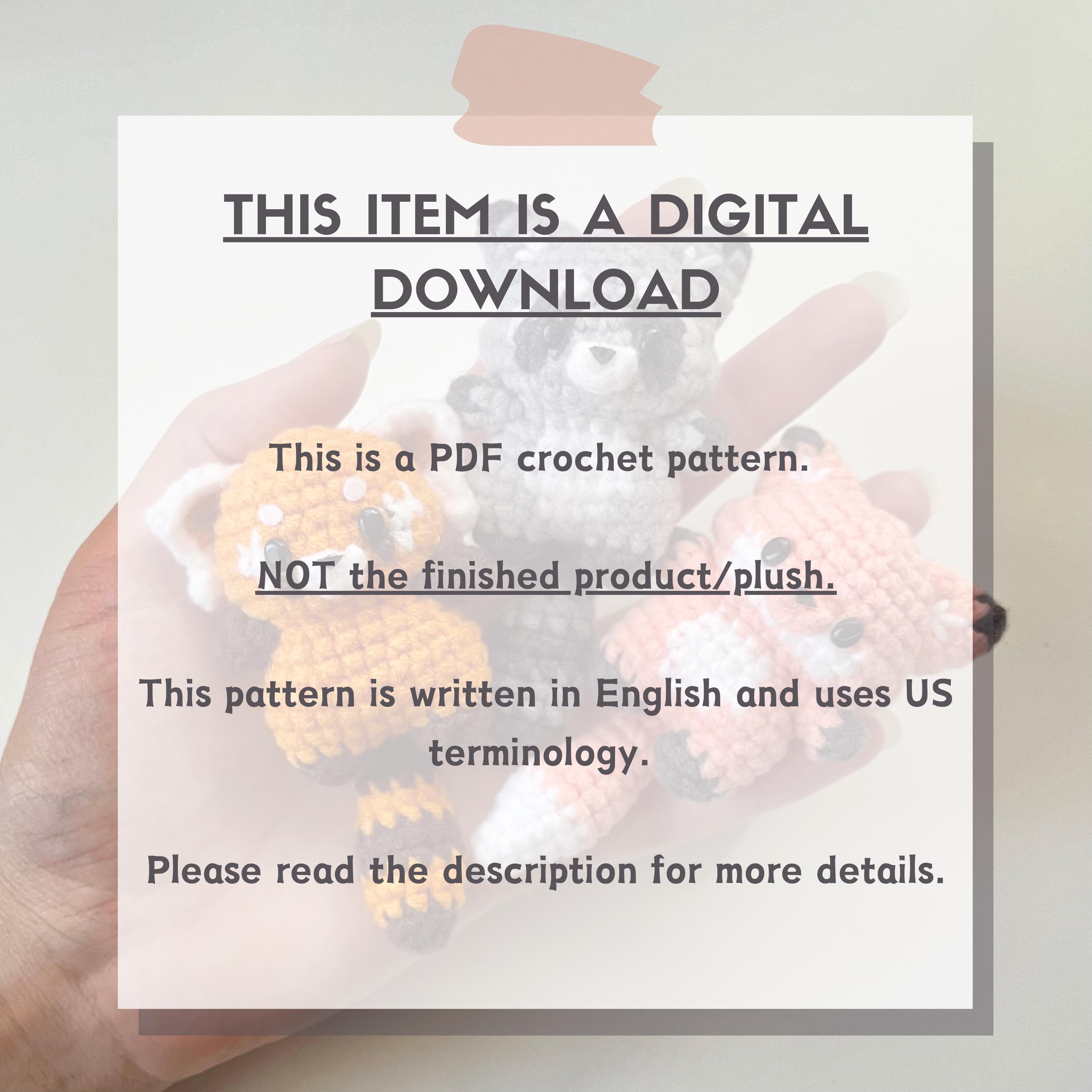 Red Panda Crochet Pattern PDF (low-sew) - Etsy
