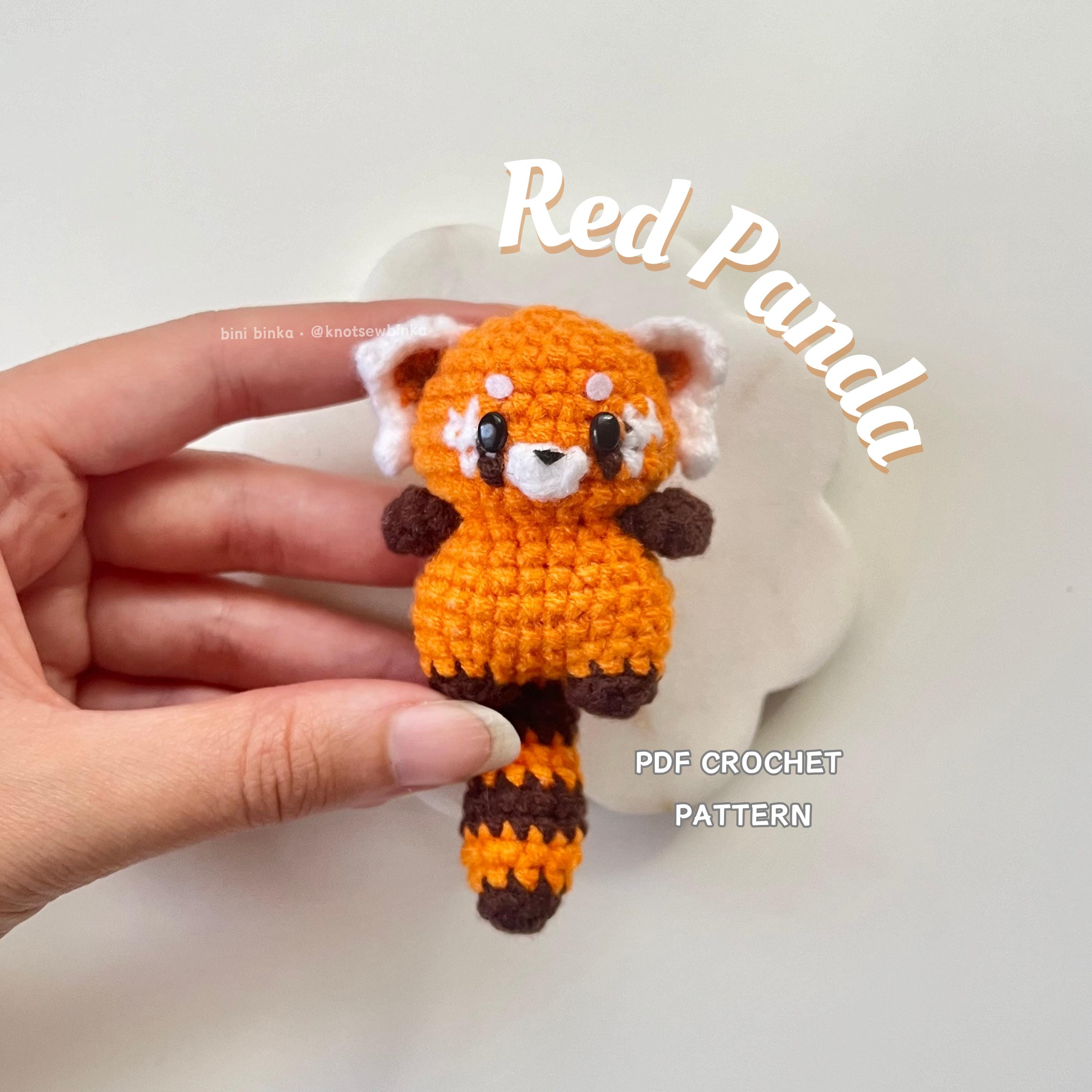 Red Panda Crochet Pattern PDF (low-sew) - Etsy
