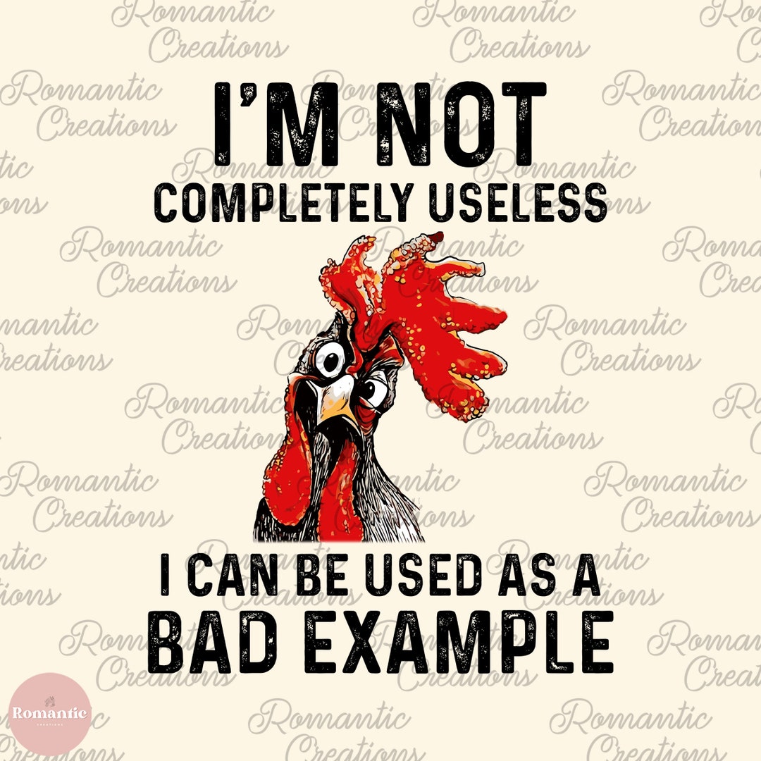 I'm Not Useless I Can Be Used as A Bad Example PNG - Etsy