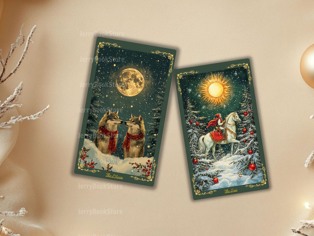 Winter Tarot Deck, Christmas Tarot Deck, 78 Tarot Cards, Tarot Deck ...