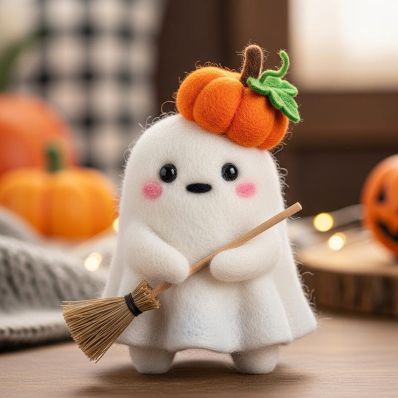 Needle Felted Ghost - Etsy