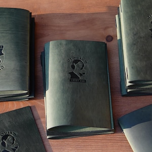 Vintage Leather Restaurant Menu Folder: Embossed Logo, A4 A5 - Etsy