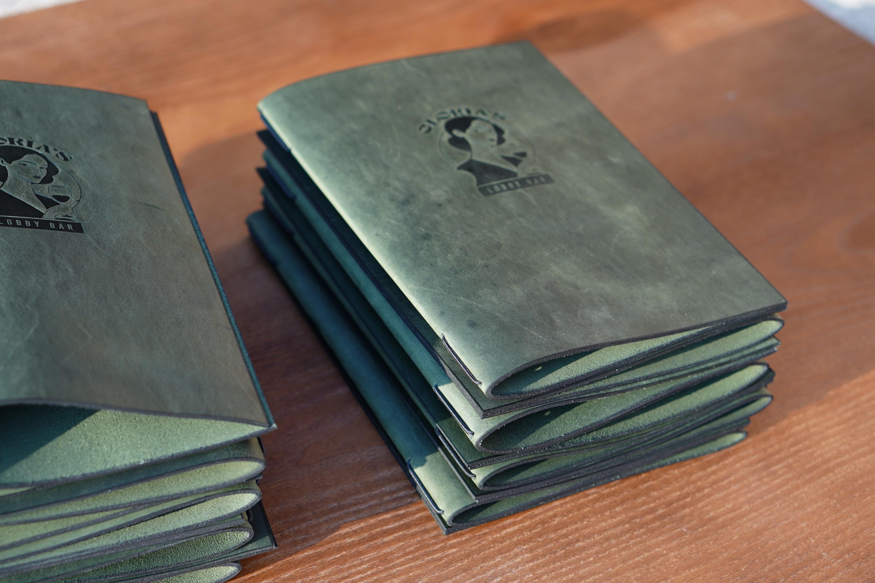 Vintage Leather Menu, Menu With Embosed Logo, Restaurant Menu Folder ...