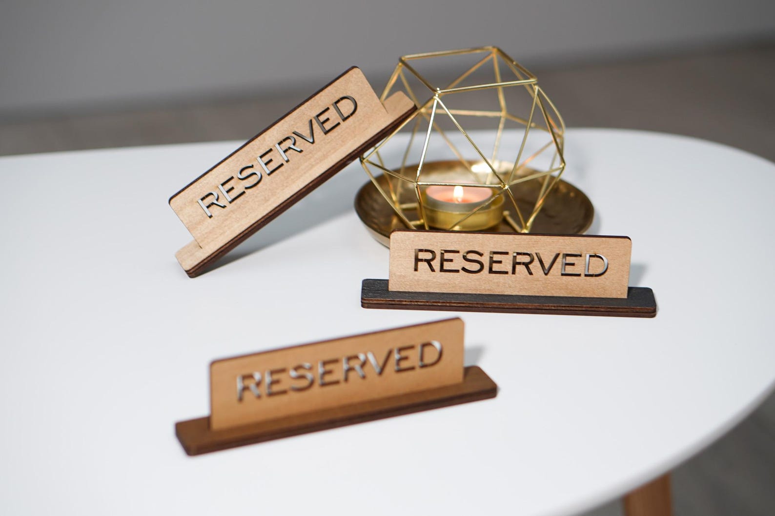 Wooden Reserve Sign, Reserved Table Sign, Reserved Sign, Table Number ...