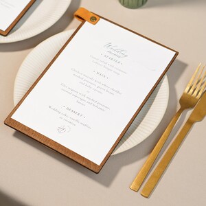 Wedding Menu Clipboard, Customized Restaurant Menu Folder, Cafe Bar ...