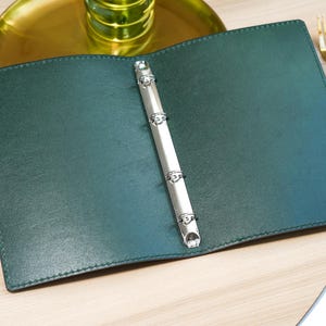 Leather Menu Holder With Ring Binder, Menu With Embosed Logo ...