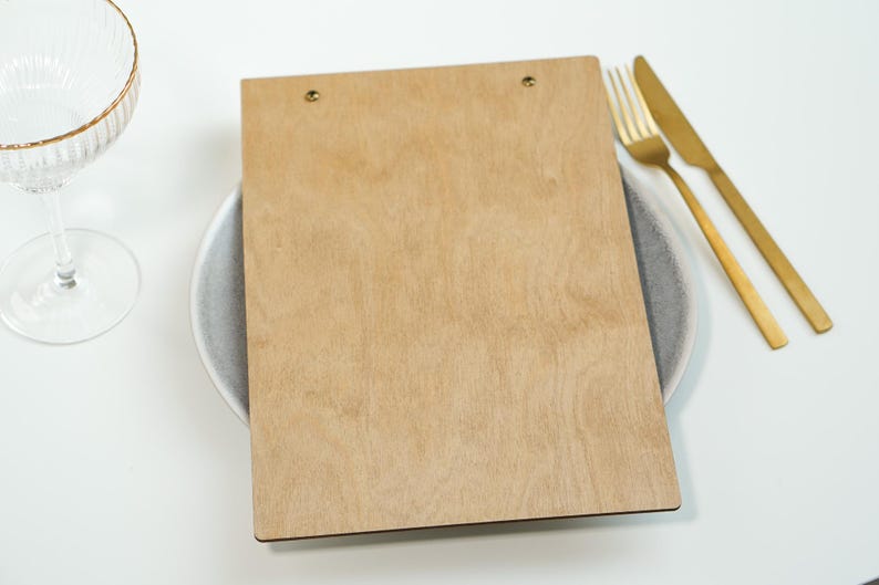 Customizable Wooden Menu Board: Restaurant Cafe Drink Menu Holder - Etsy