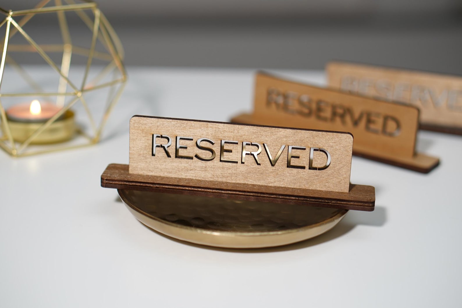 Wooden Reserve Sign, Reserved Table Sign, Reserved Sign, Table Number ...