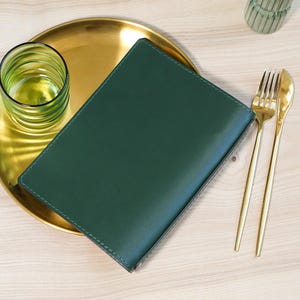 Leather Menu Holder With Ring Binder, Menu With Embosed Logo ...