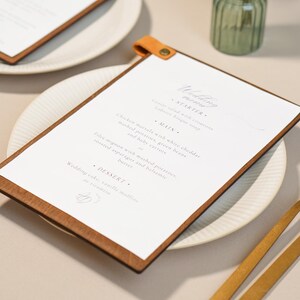 Wedding Menu Clipboard, Customized Restaurant Menu Folder, Cafe Bar ...